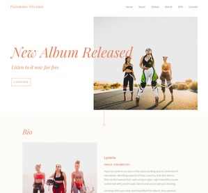 EPK Templates for Bands and Music Artists | Bandzoogle