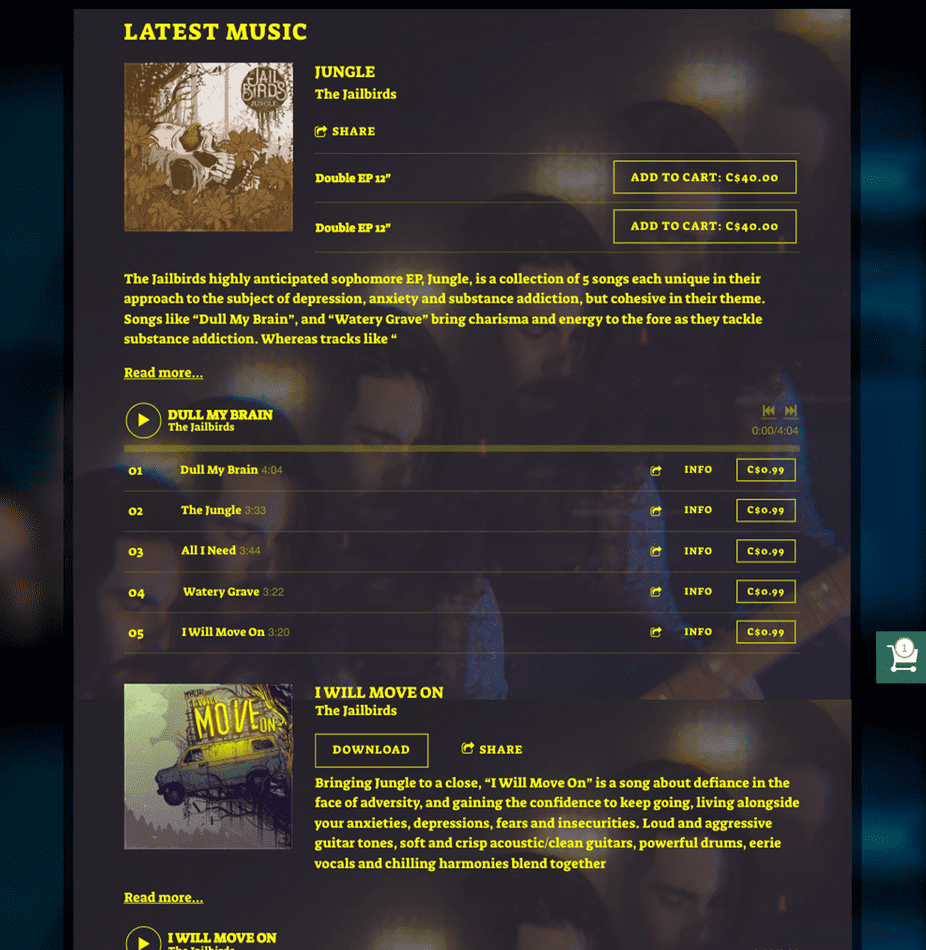 Build a music website that works | Bandzoogle