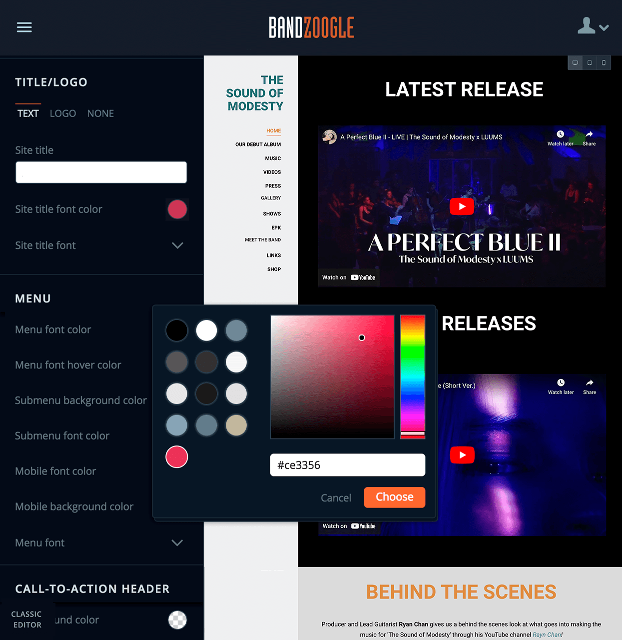 Build a music website that works | Bandzoogle