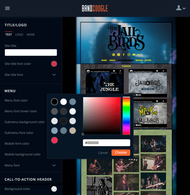Build a music website that works | Bandzoogle