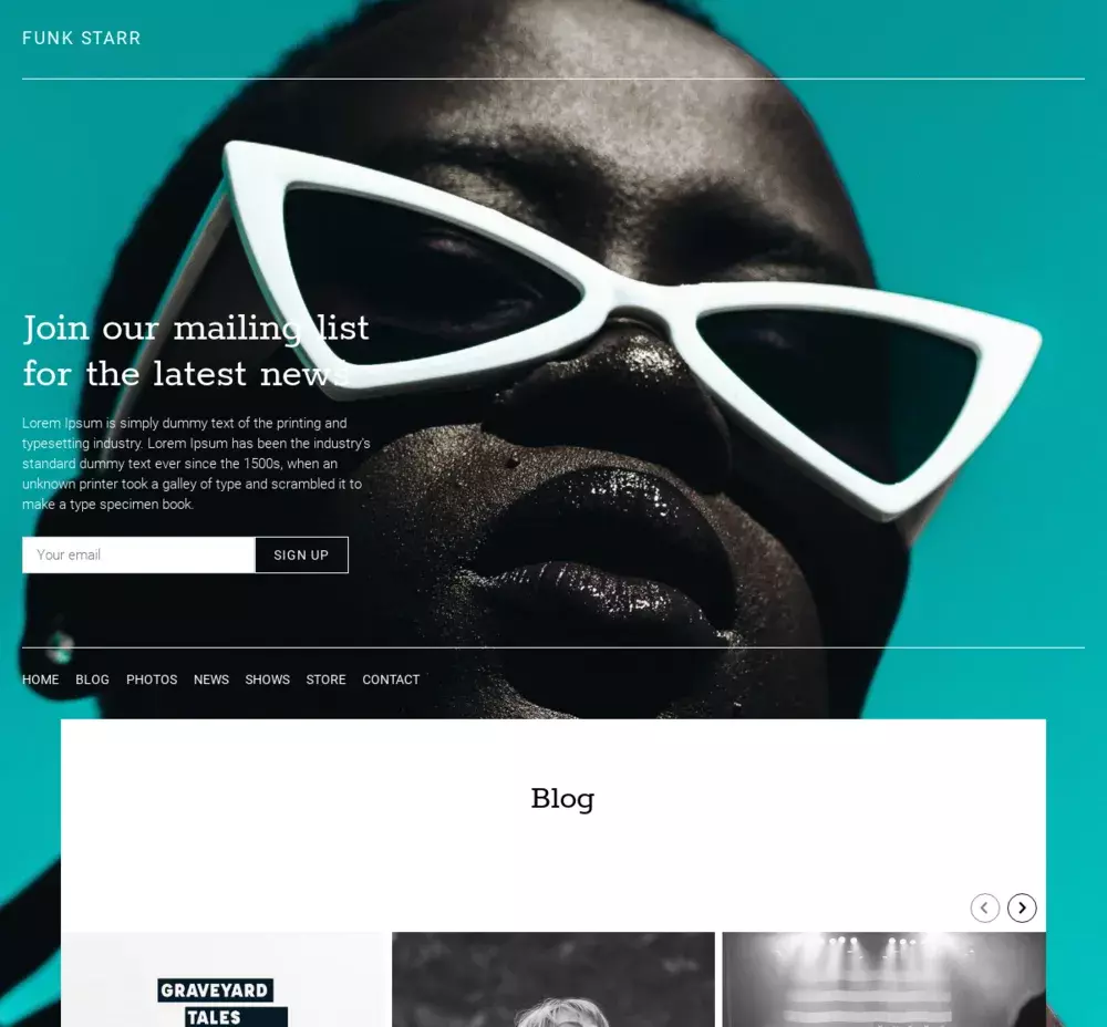 Website Templates for Bands and Musicians | Bandzoogle