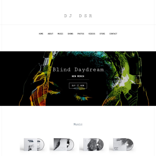 DJ Website Templates | Bandzoogle