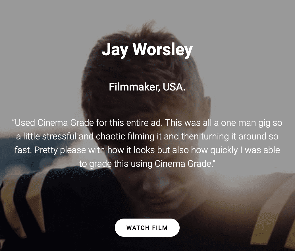 Cinema Grade FREE Trial - Color Grading Software