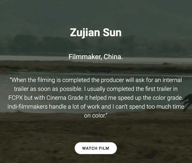 Cinema Grade FREE Trial - Color Grading Software