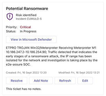 e2e-assure for Microsoft Teams | Faster Threat Detection and Response