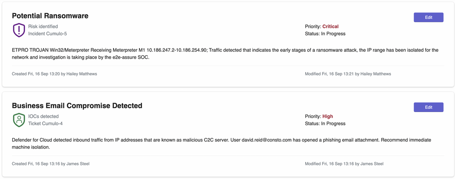 e2e-assure for Microsoft Teams | Faster Threat Detection and Response
