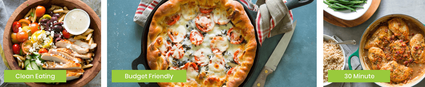 Weekly Meals Plans with Grocery List