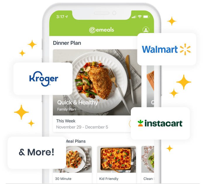 Weekly Meals Plans with Grocery List