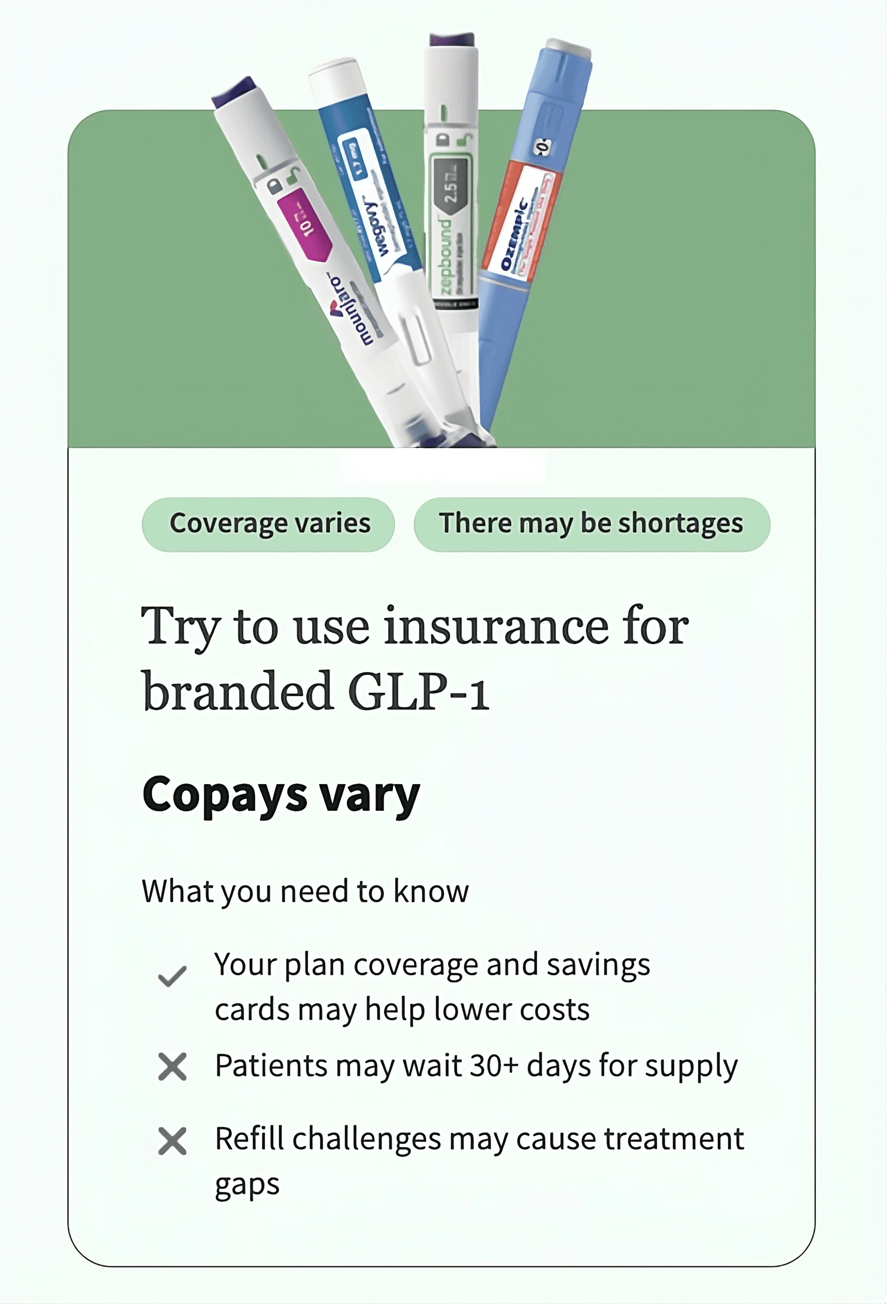 With or without insurance