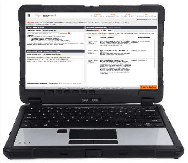 Identifix Direct-Hit Professional Auto Repair Software Information and ...