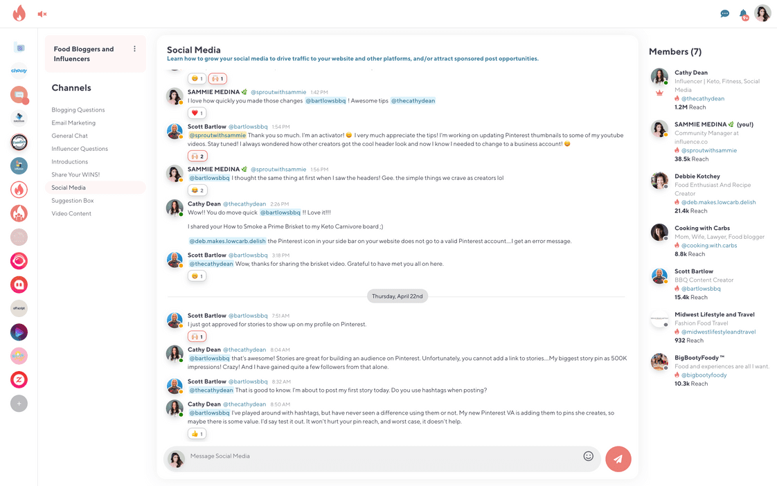 An exclusive look at Creator Communities from influence.co