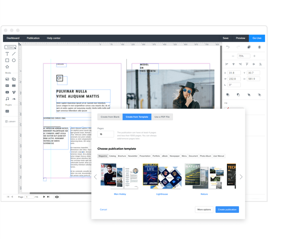 Online Magazine Creator