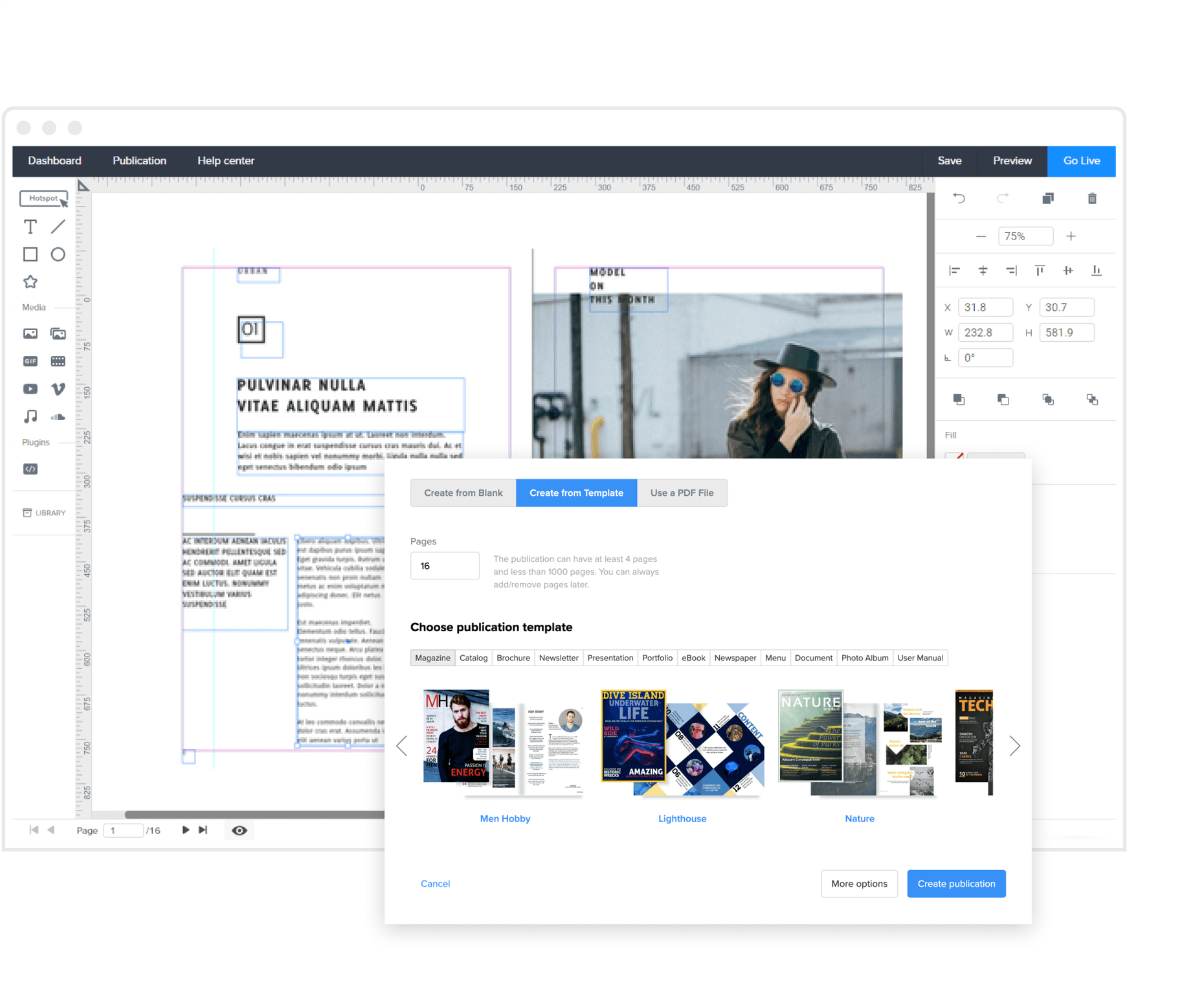 Online Magazine Creator