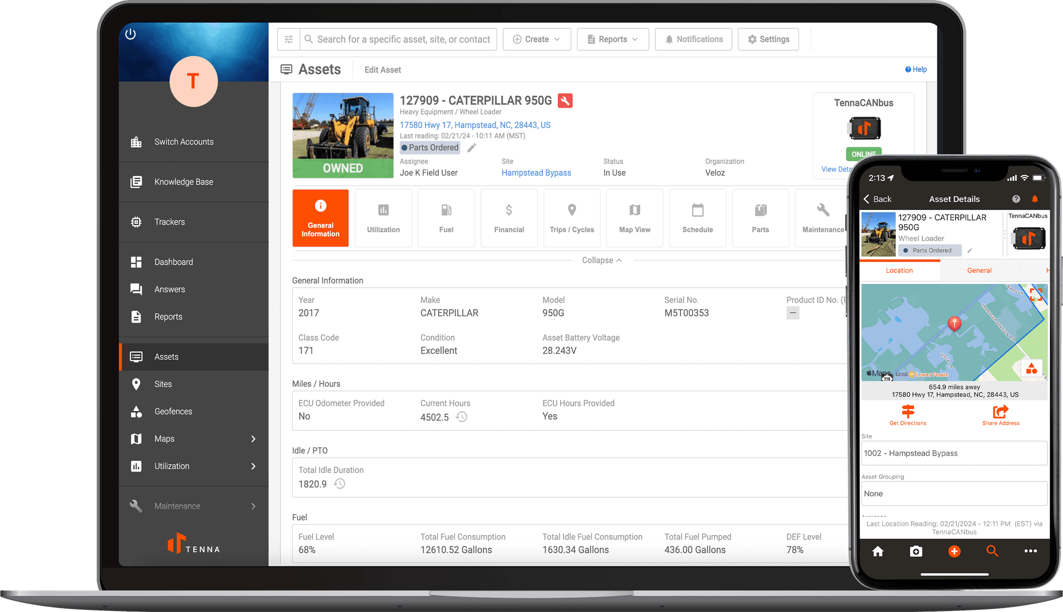 Fleet Management That Fits Your Needs - Construction - Tenna