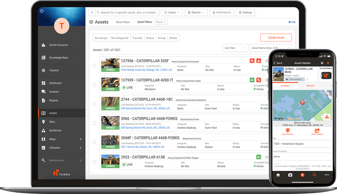 Asset Trackers That Fit Your Needs - Construction - Tenna