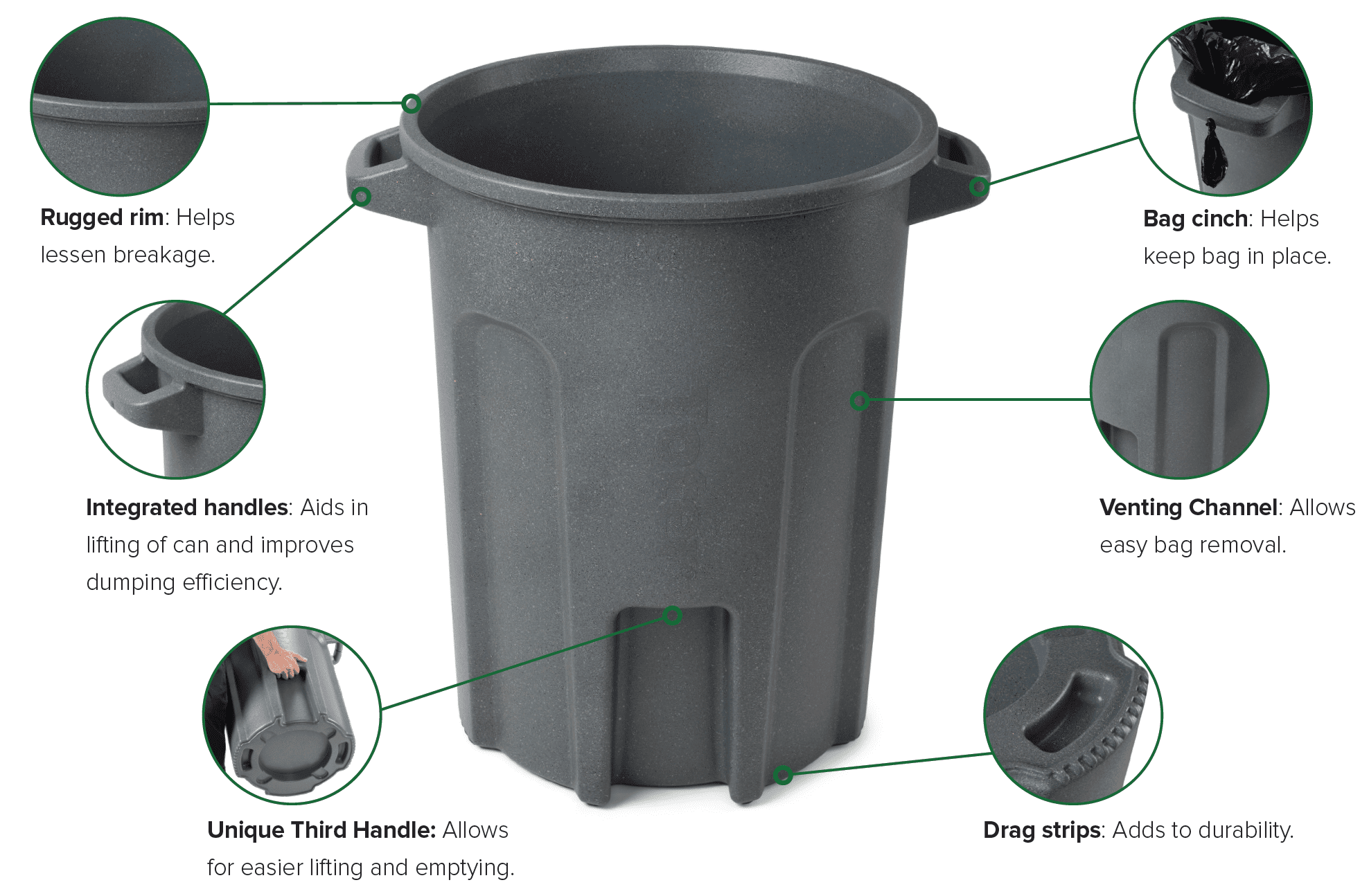 Toter Round Cans and Lids