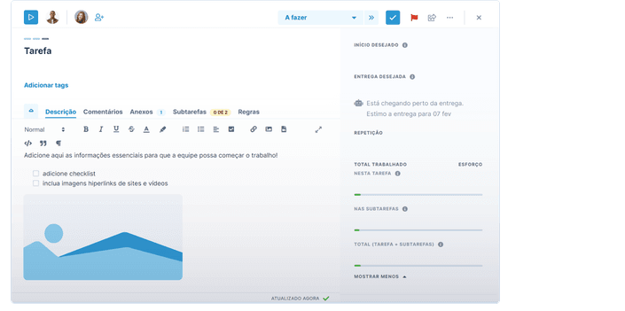 Explore as funcionalidades do Runrun.it