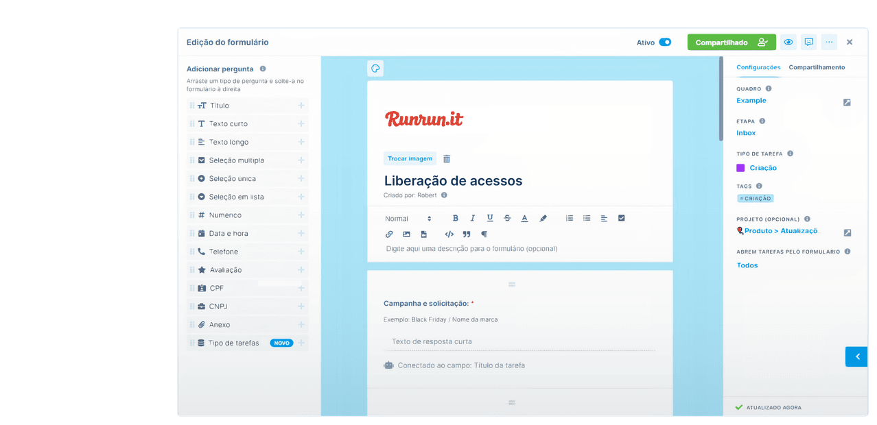 Explore as funcionalidades do Runrun.it