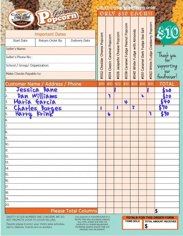 Popcorn Fundraiser Info