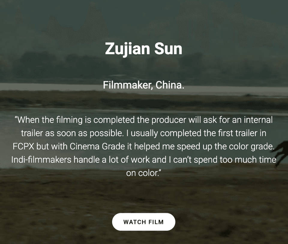 Cinema Grade - Color Grading Software