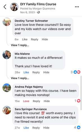 DIY Pro-Looking Family Home Videos + home movies on Your Phone Course
