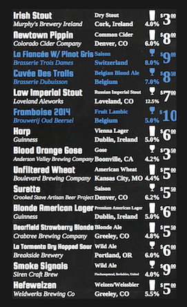 Digital Drink Menus - TapHunter