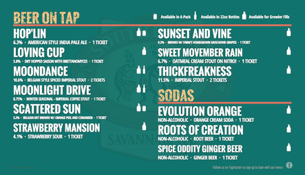 Digital Drink Menus - TapHunter
