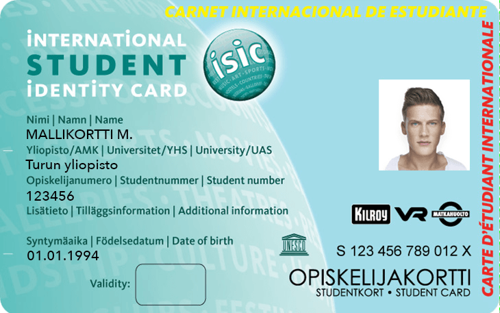 Student card? Frank.