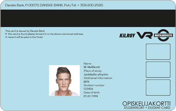 Student card? Frank.