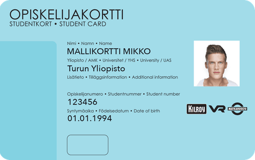 Studentkort? Frank.