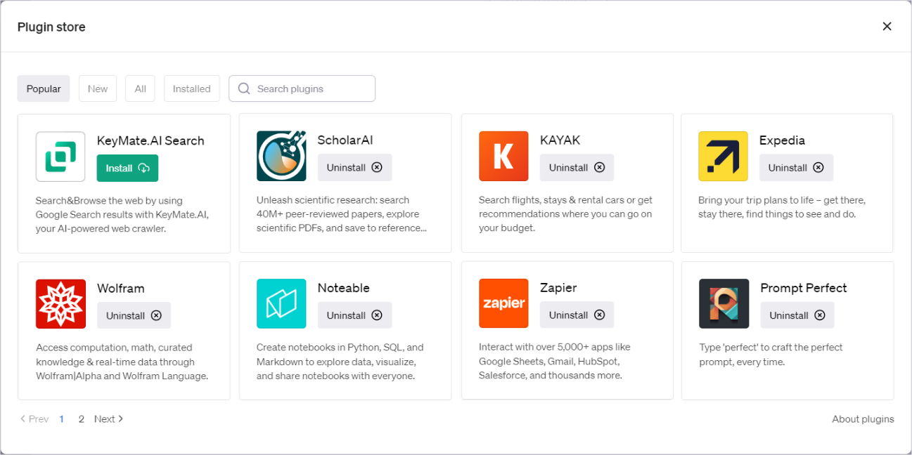 Discover the Best Plugin, Web App, API for GPT-4 | Keymate.AI