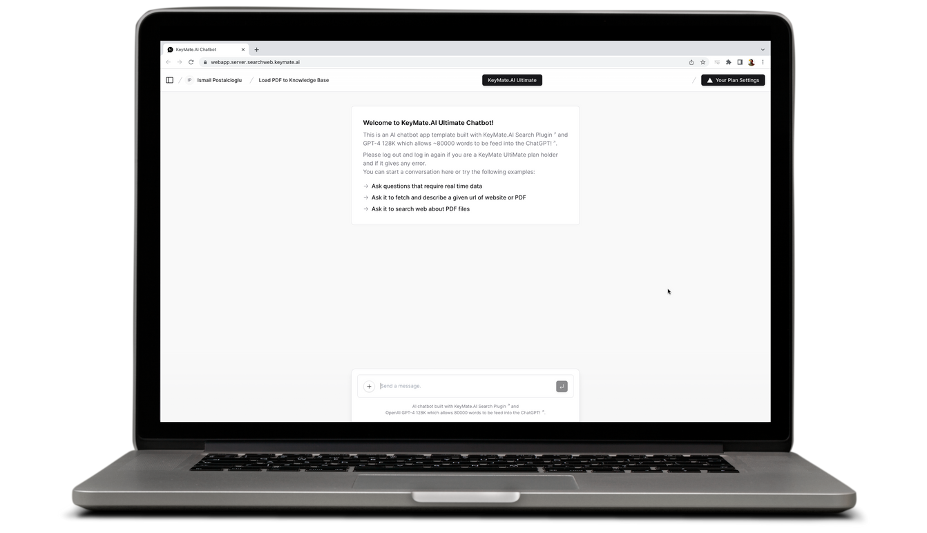 Keymate.AI | Use AI and Build GPTs with Search, Browse and Long Term Information Store Base