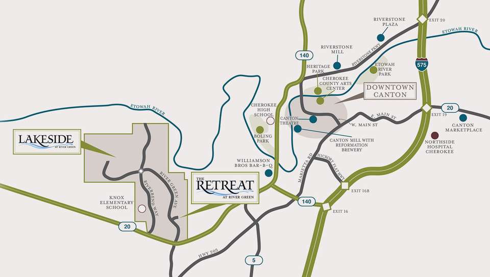 Address & Map | Lakeside at River Green