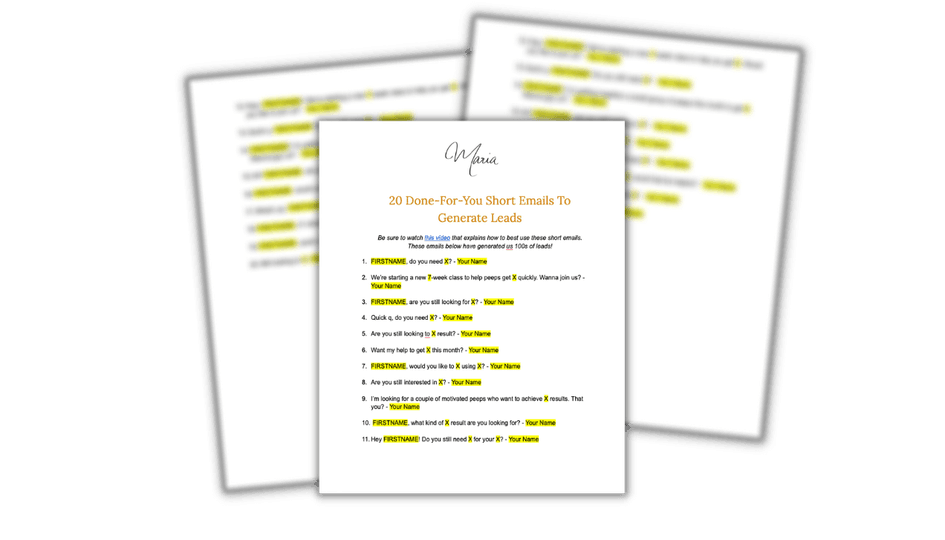 44 Fill-In-The-Blank Money-Making Email Templates
