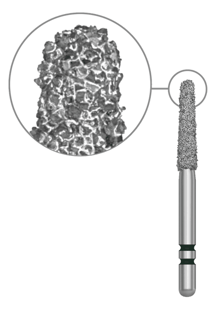 Two Striper® BLACK - Super Coarse Ultra Premium Diamond Burs