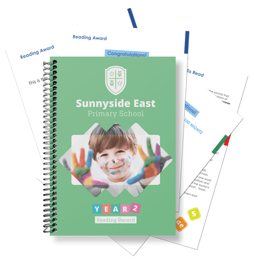 Fully Custom Reading Records | School Planner Company