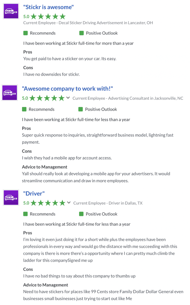 Stickr - Get Paid To Advertise On Your Car