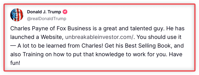 Unbreakable Investor by Charles Payne