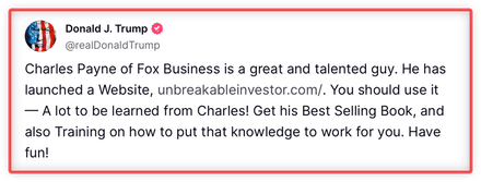 Unbreakable Investor by Charles Payne