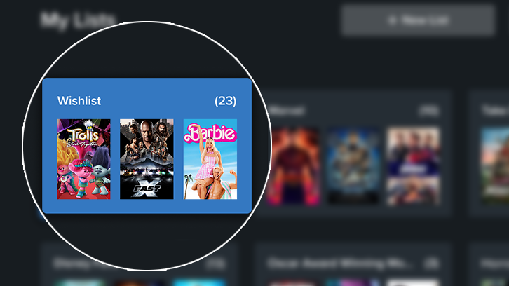 Fandango at Home | Feature: List