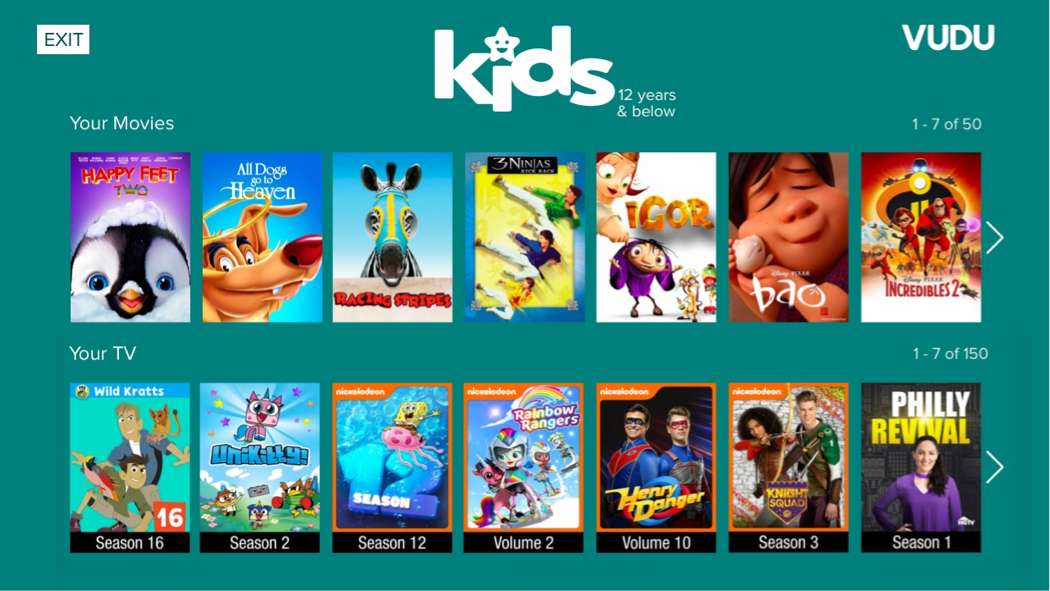 Vudu - Family Features